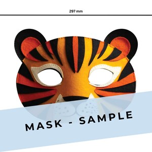 Felt Safari Animal Mask Patterns - Printable Mask, Coloring Page & Felt ...