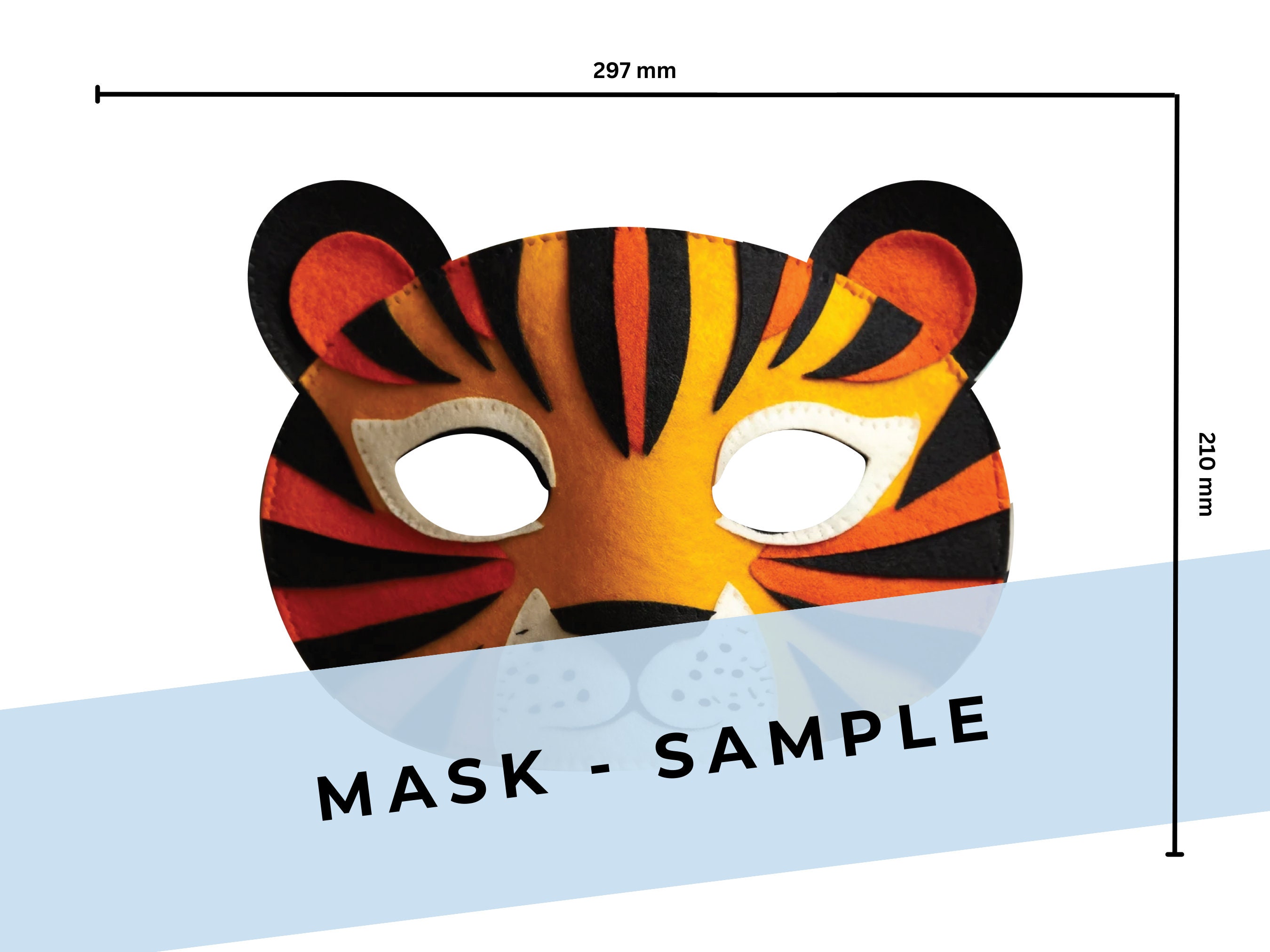 Felt Safari Animal Mask Patterns Printable Mask, Coloring Page & Felt ...