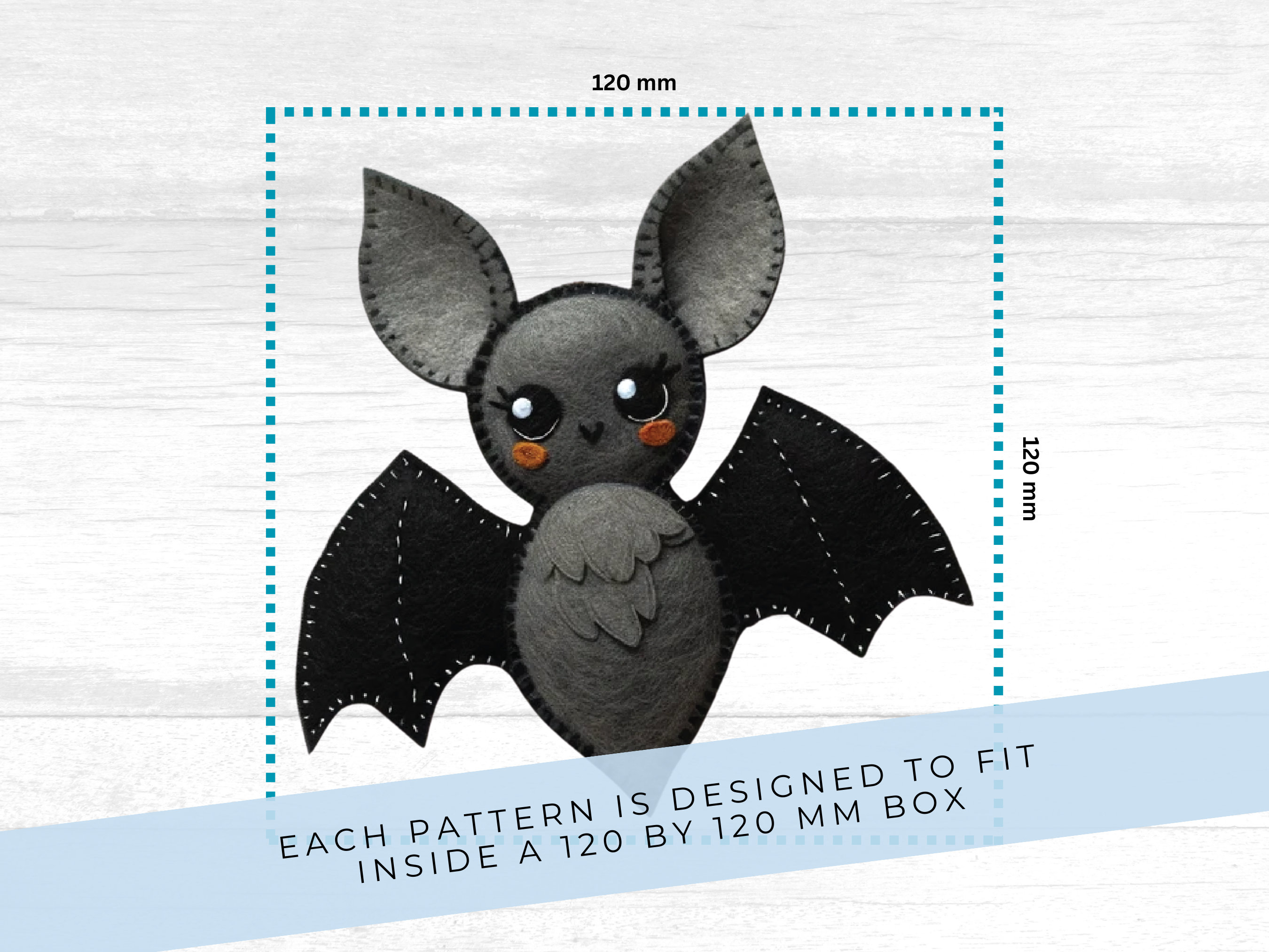 Halloween Bat Felt Pattern Digital Template: Craft Your Own Spooky Bat ...