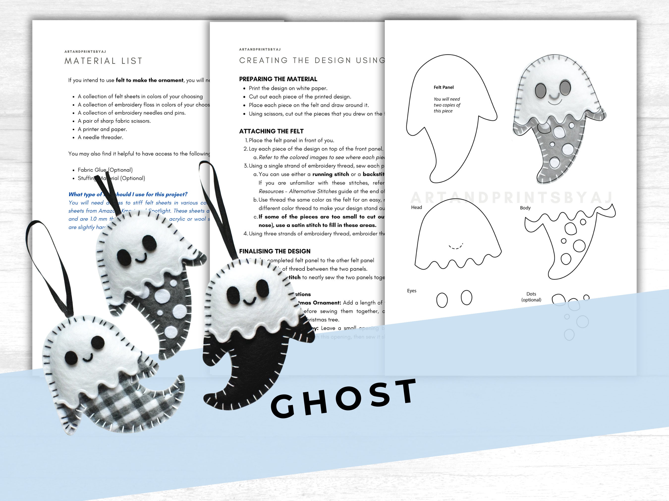 Halloween Mega Bundle Felt Pattern Digital Template: Craft Your Own ...