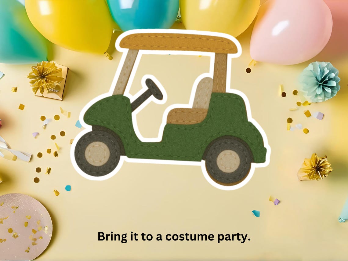 Felt Golf Cart Sewing Pattern: Handmade Ornament (PDF Pattern) - Etsy