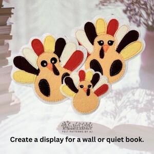 DIY Felt Turkey Pattern - Versatile Thanksgiving Sewing Craft Project ...