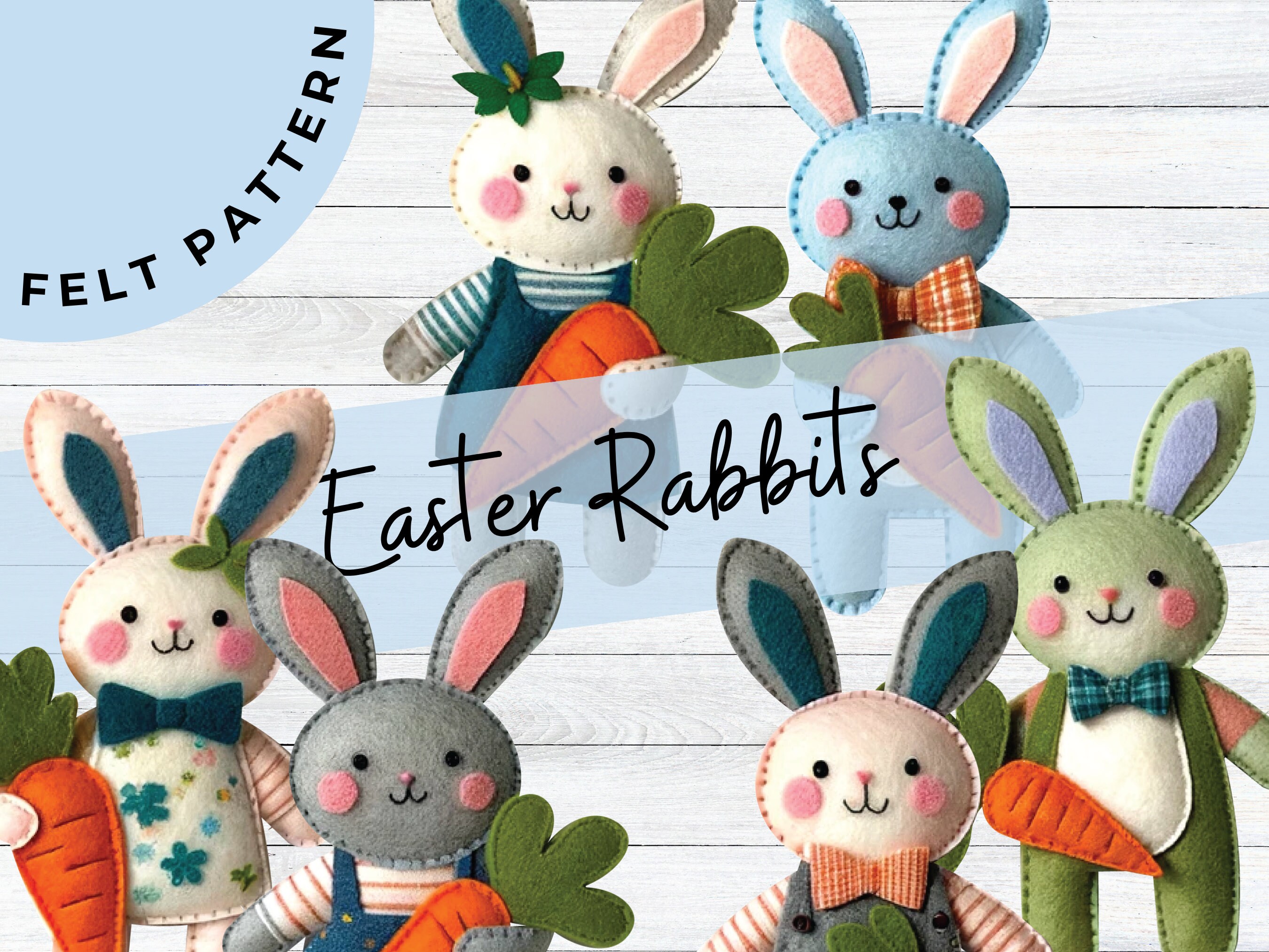 Ultimate Easter Craft Bundle: Personalized Felt & Embroidery Patterns ...