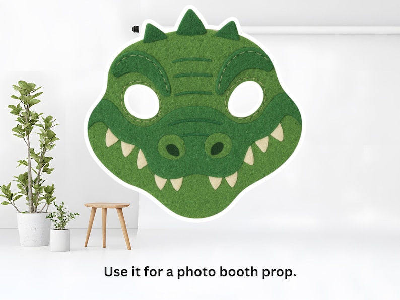 Felt Crocodile Mask Sewing Pattern: DIY Costume (PDF & SVG) - Etsy