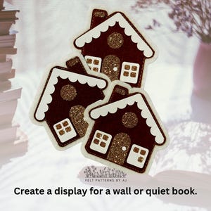 Gingerbread House DIY Felt Ornament Christmas Pattern - Etsy