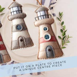 Felt Lighthouses Digital Sewing Pattern for Quiet Books, Toys, and Felt ...