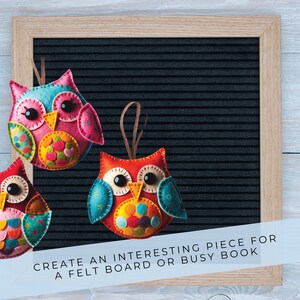 Felt Owl Pattern Digital Template: Craft Your Own Adorable Owls - Etsy
