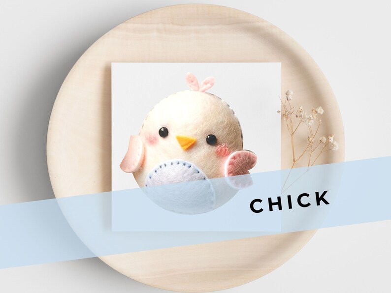 Versatile Easter Chick Felt Pattern PDF Download for Customizable ...