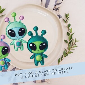 DIY Felt Alien Pattern - Versatile Craft Sewing Project for Ornaments ...