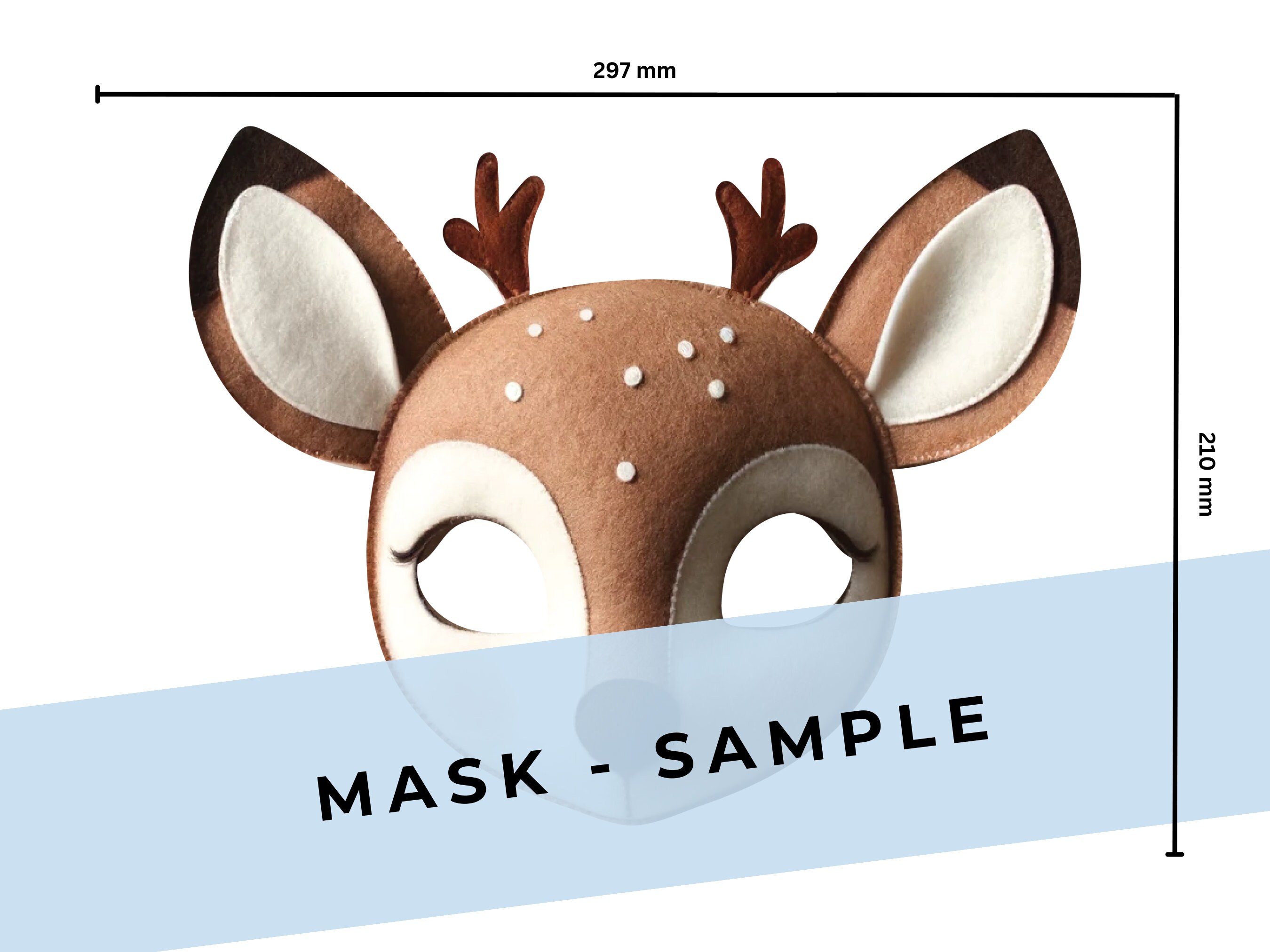 Felt Woodland Animal Mask Patterns Printable Mask, Coloring Page & Felt ...