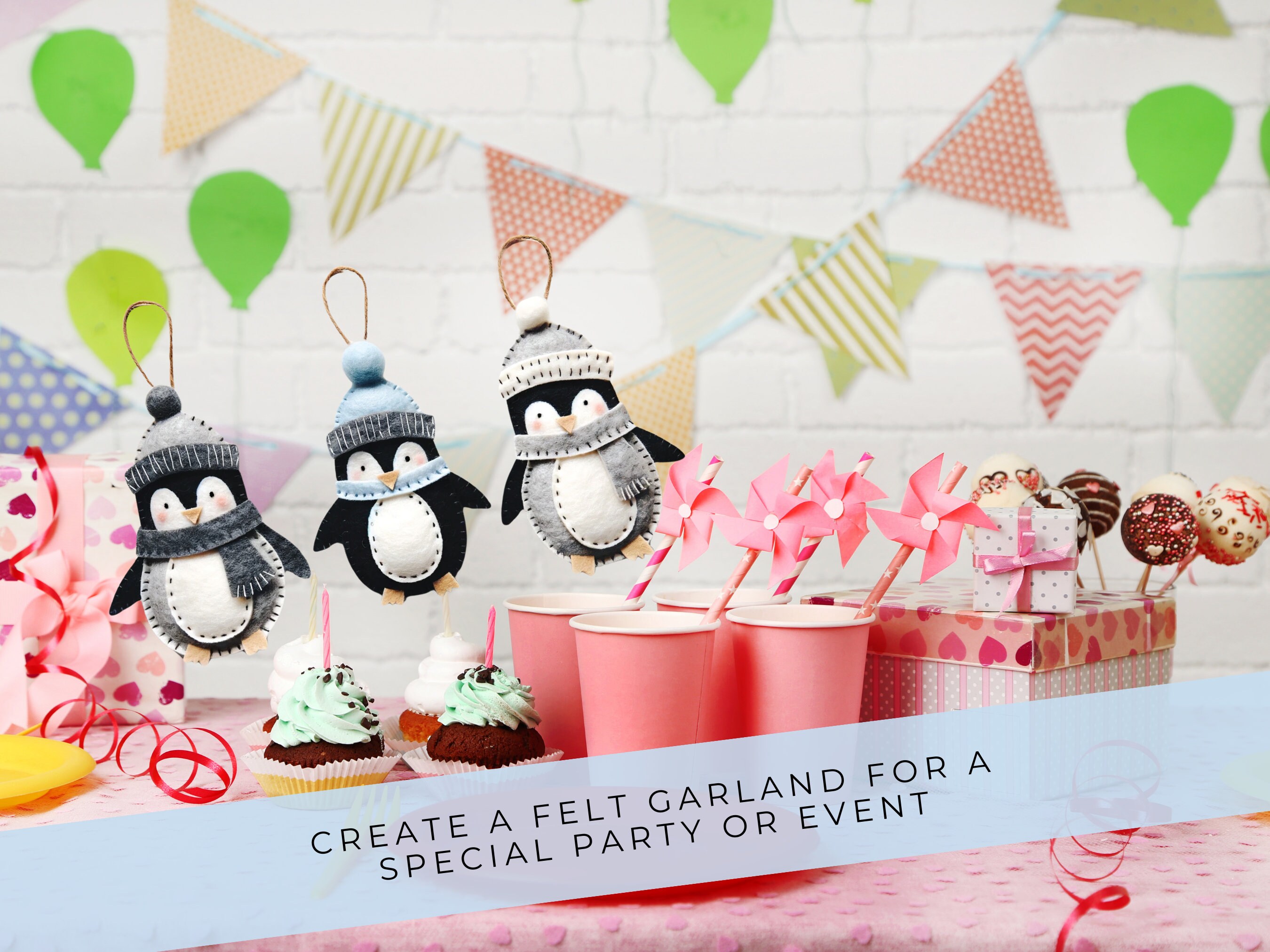 Penguin Felt Ornament Pattern – DIY Sewing Project (digital Download ...