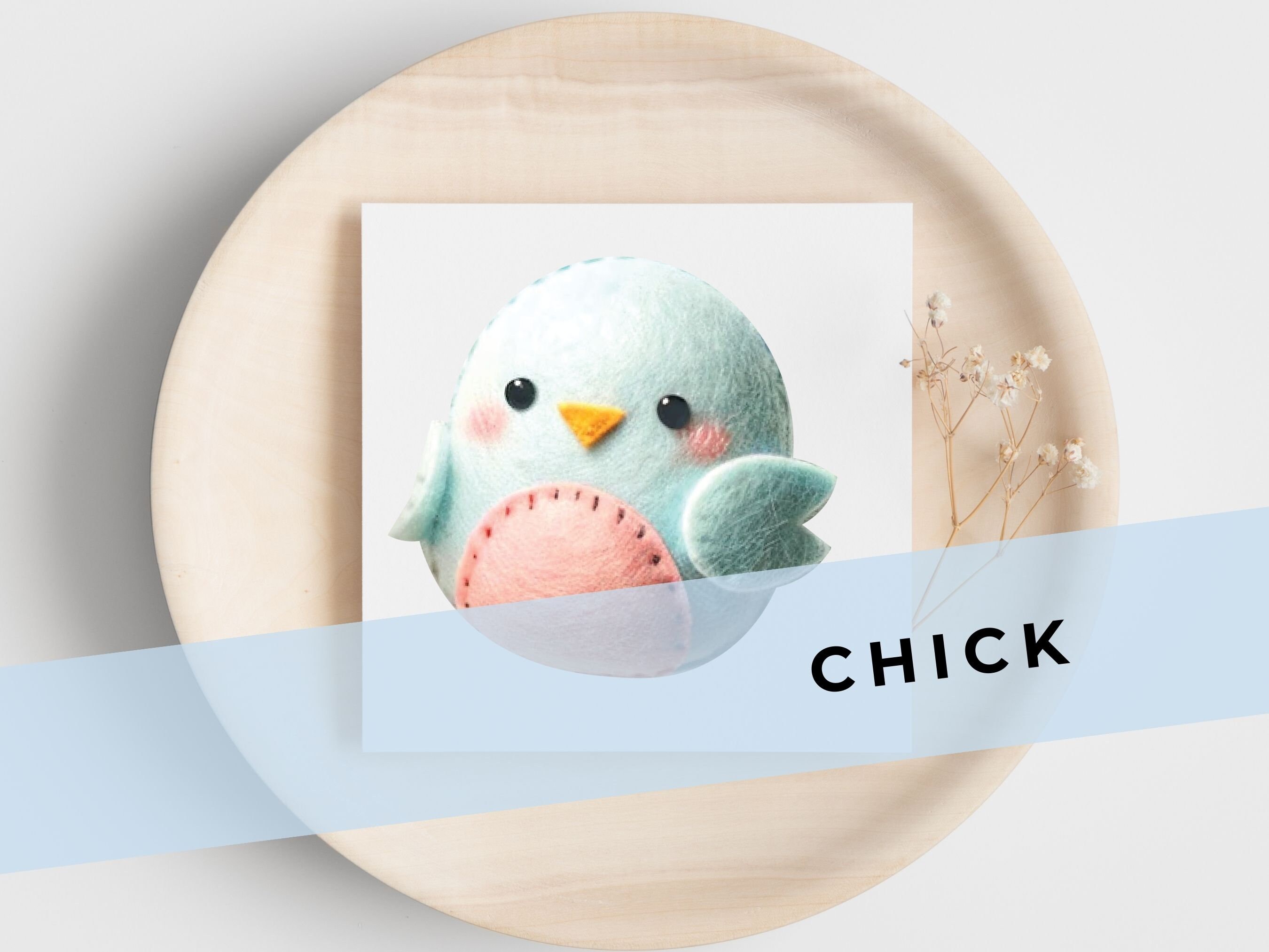Versatile Easter Chick Felt Pattern PDF Download for Customizable ...