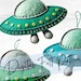 Space-themed DIY Felt Ornaments: Sun, Moon, Rocket, Alien UFO ...