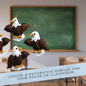 Felt Bald Eagle Animal Pattern: Create Adorable Felt Crafts and Quiet ...