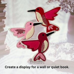 Felt Hummingbird Sewing Pattern: DIY Craft Project (PDF Pattern) - Etsy