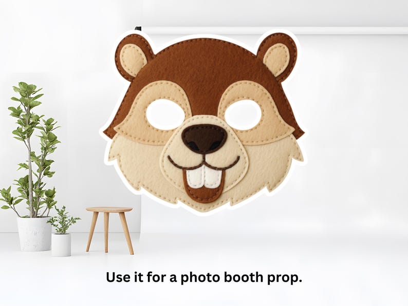 Felt Woodland Animal Mask Patterns: Sewing Kit & Coloring Page (PDF ...