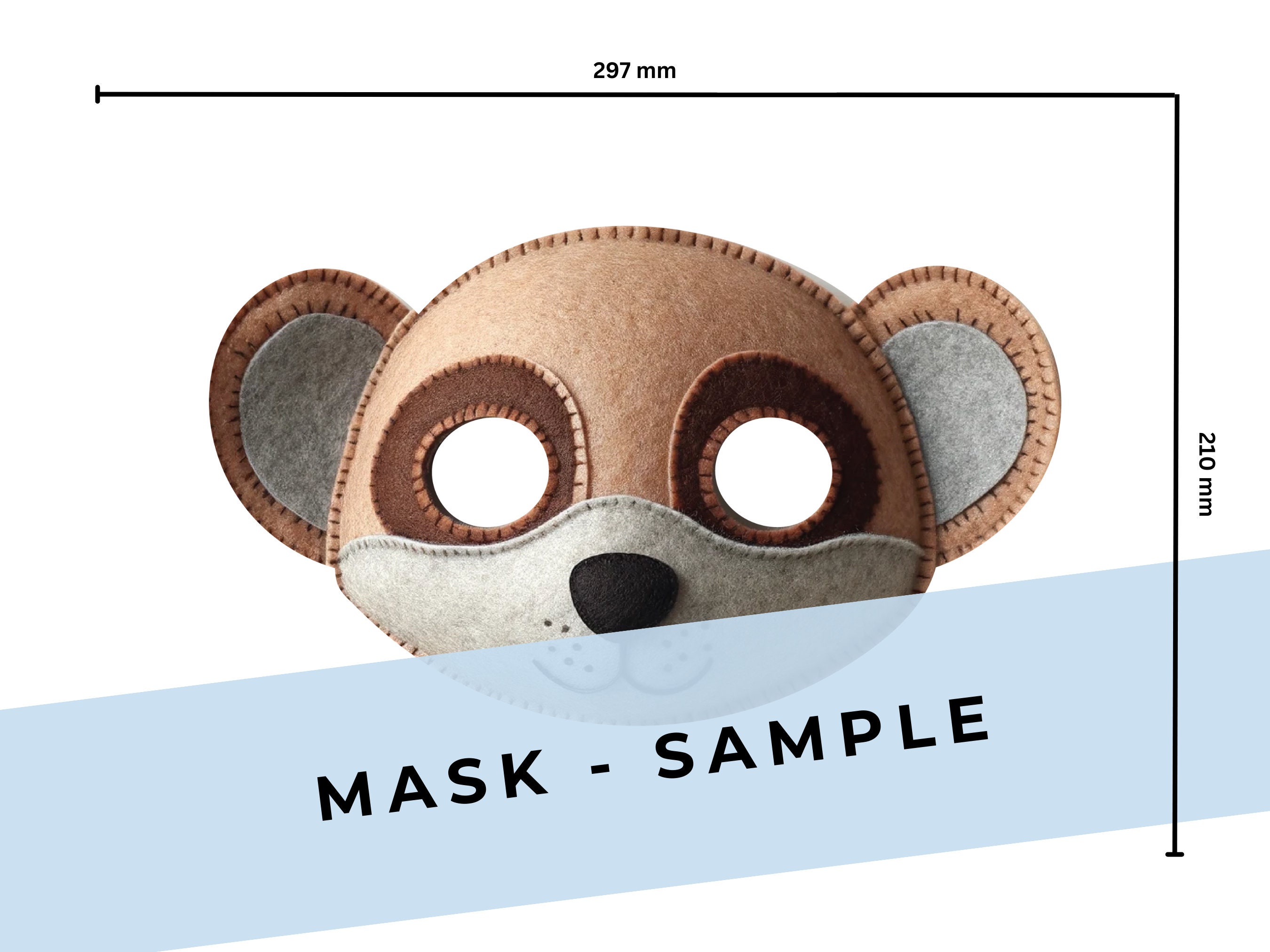 Felt Safari Animal Mask Patterns Printable Mask, Coloring Page & Felt ...