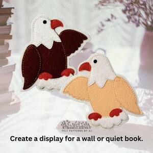 Felt Bald Eagle Animal Pattern: Create Adorable Felt Crafts and Quiet ...