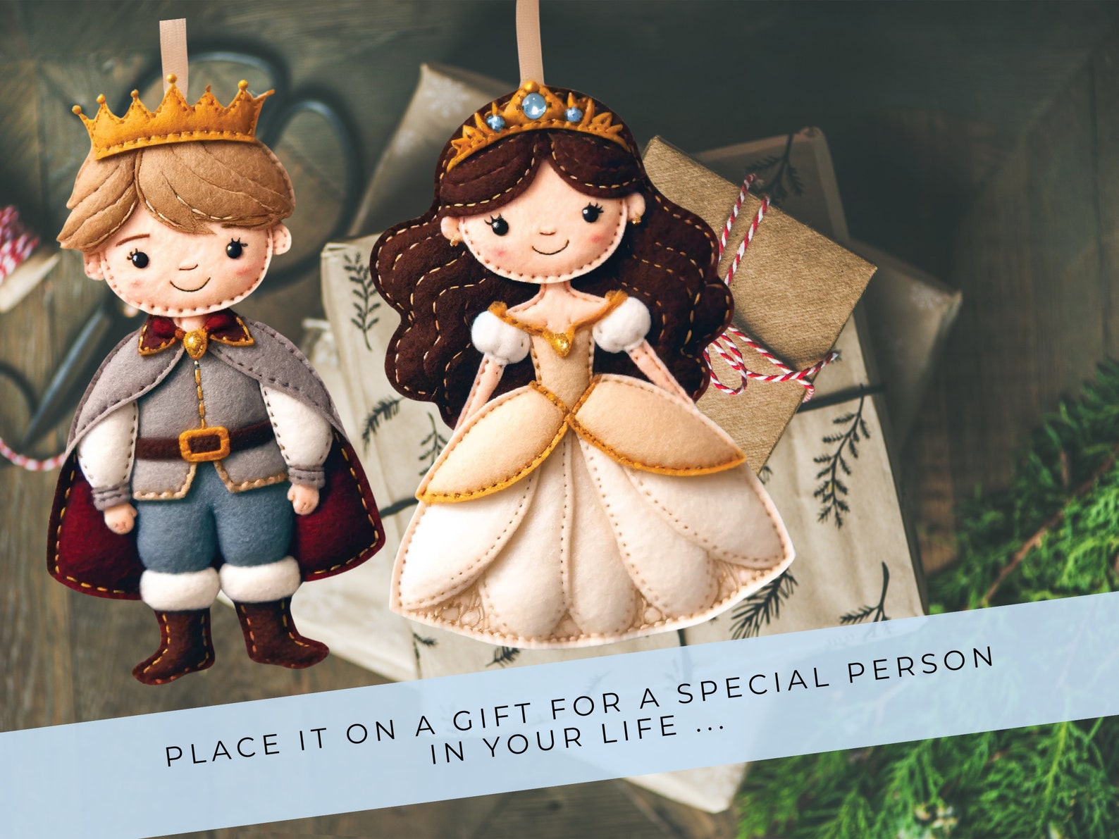 Felt Royalty Pattern: DIY Prince, Princess, King, Queen (PDF Pattern ...