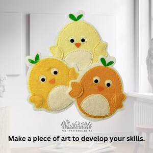 Versatile Easter Chick Felt Pattern - PDF Download for Customizable ...