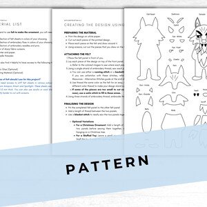 Three Little Pigs & Big Bad Wolf Felt Character Patterns | Ornament or ...