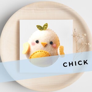 Versatile Easter Chick Felt Pattern PDF Download for Customizable ...