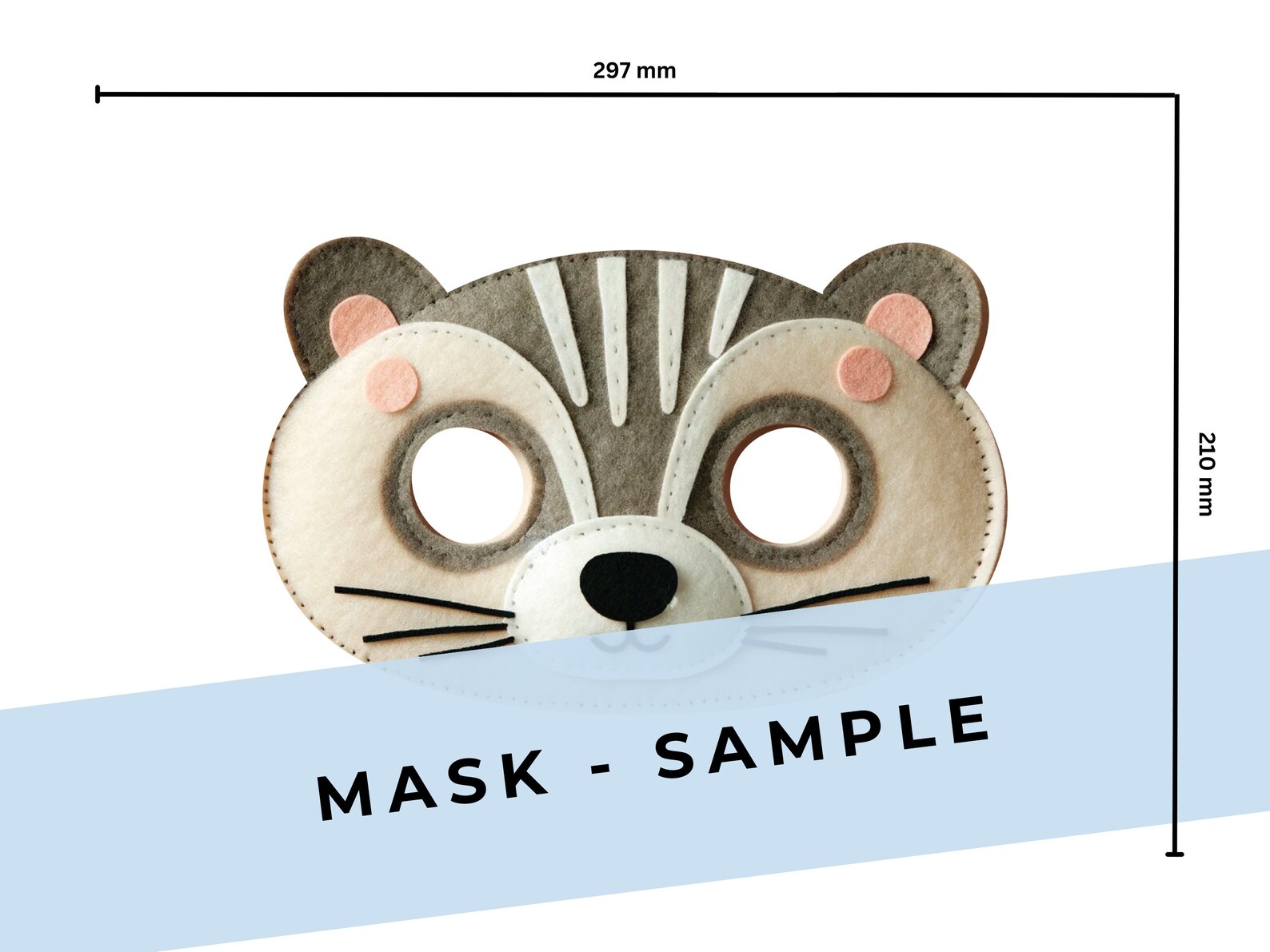 Felt Pet Animal Mask Patterns Printable Mask, Coloring Page & Felt ...