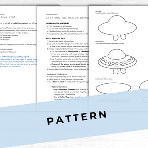 DIY Felt Alien Spaceship (UFO) Pattern - Versatile Craft Sewing Project ...