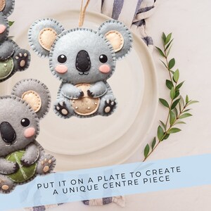 Felt Koala Digital Sewing Pattern for Quiet Books, Toys, and Australian ...
