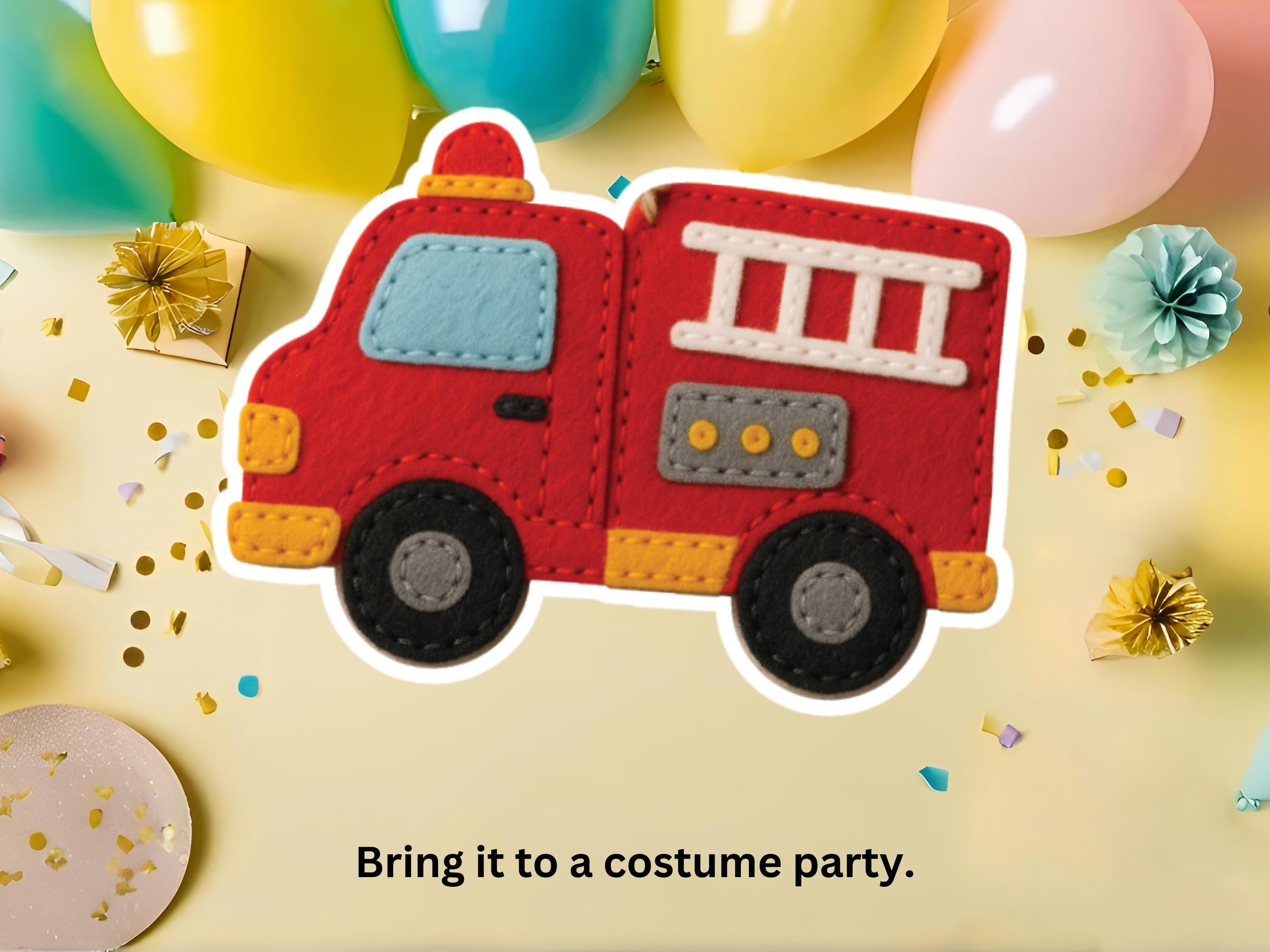 Felt Fire Truck Sewing Pattern: Handmade Ornament (digital Download) - Etsy