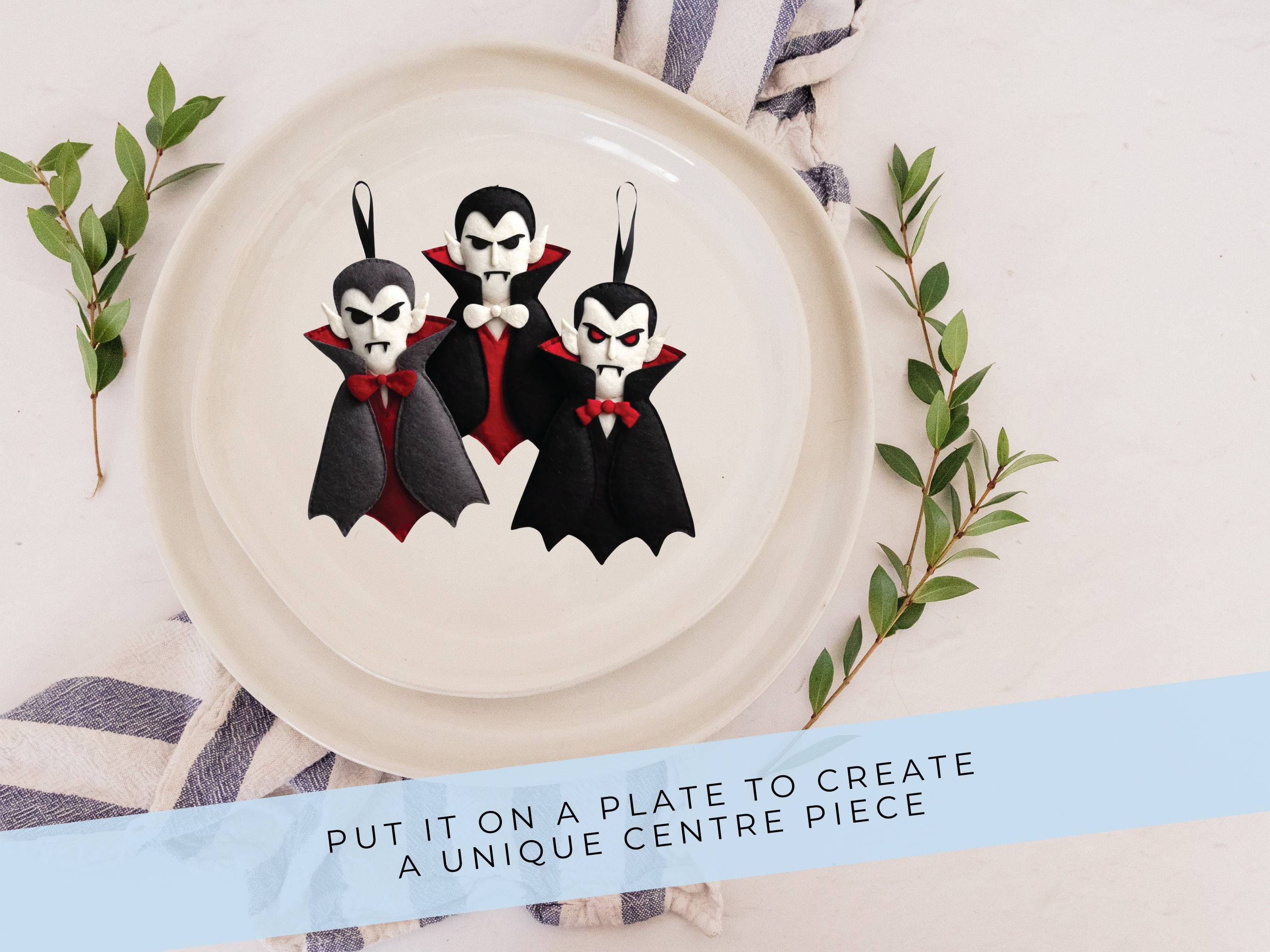 Vampire Felt Pattern Digital Template: Craft Your Own Count Dracula - Etsy