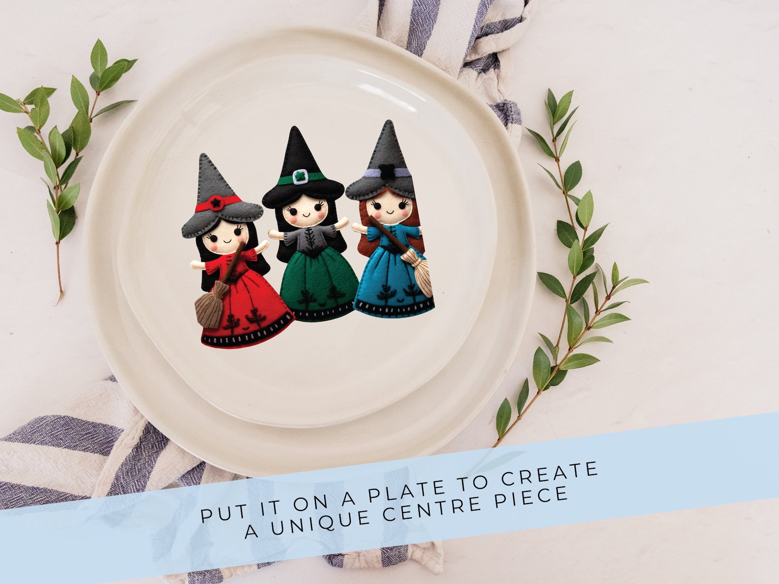 Witch Felt Pattern Digital Template: Craft Your Own Spooky Enchantress ...