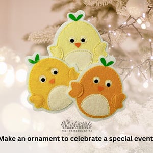 Versatile Easter Chick Felt Pattern - PDF Download for Customizable ...