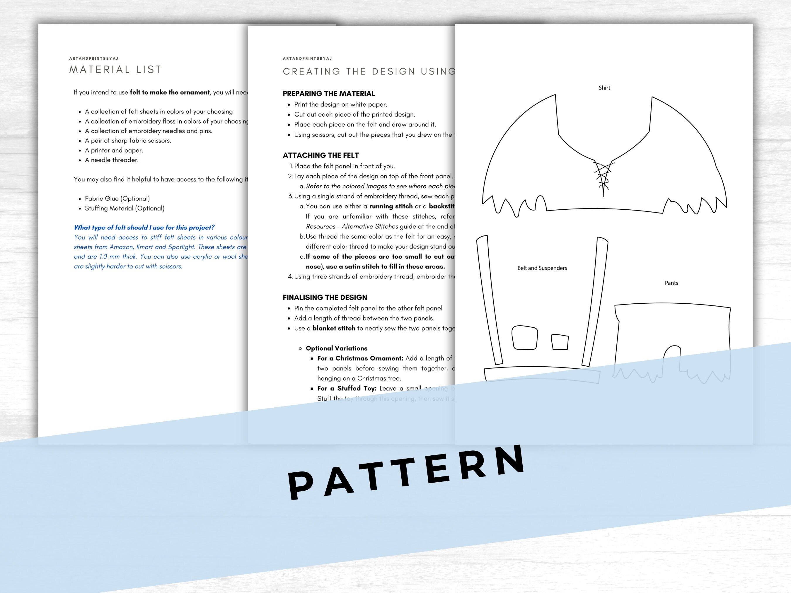 Jack and the Beanstalk Felt Patterns DIY Craft Kit for Busy Books ...