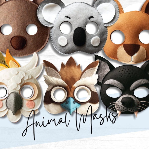 Felt Animal Mask - Etsy