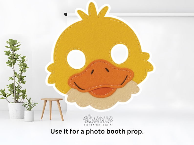 DIY Felt Duck Mask Pattern | Kids Costume (PDF & SVG) - Etsy