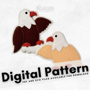 Felt Bald Eagle Animal Pattern: Create Adorable Felt Crafts and Quiet ...