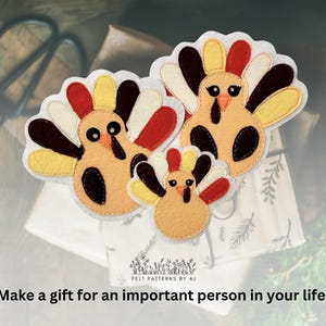 DIY Felt Turkey Pattern - Versatile Thanksgiving Sewing Craft Project ...