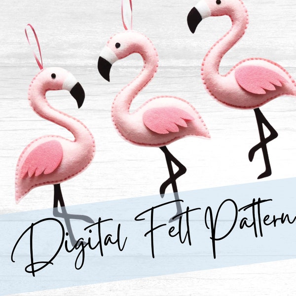 Felt Flamingo Ornament - Etsy