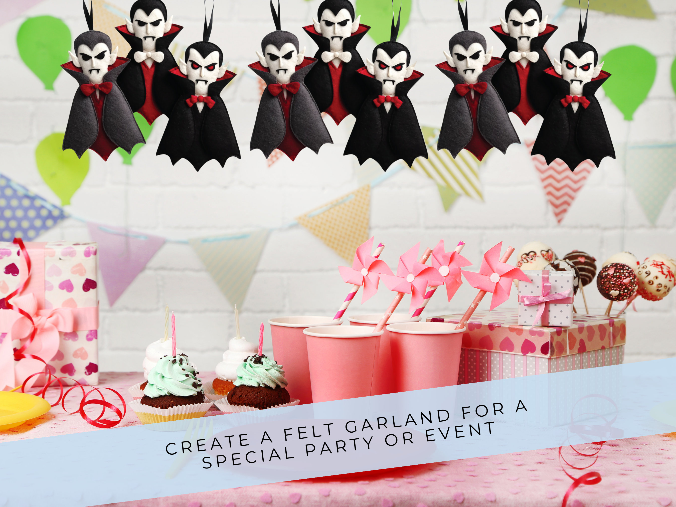 Vampire Felt Pattern Digital Template: Craft Your Own Count Dracula - Etsy