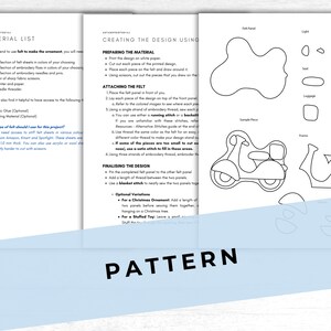 Felt Scooter Digital Sewing Pattern for Quiet Books, Toys, and Felt ...
