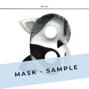 Felt Pet Animal Mask Patterns - Printable Mask, Coloring Page & Felt ...