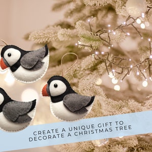 Puffin Felt Ornament Pattern: DIY Animal Sewing (digital Pattern) - Etsy