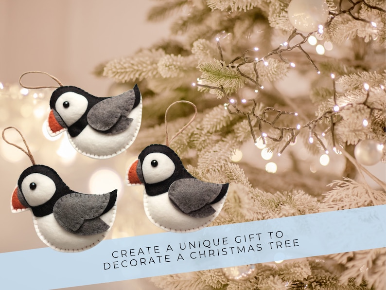 Puffin Felt Ornament Pattern: DIY Animal Sewing (digital Pattern) - Etsy