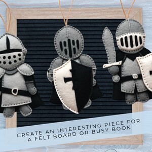 Felt Knight Ornament Pattern: DIY Christmas Decor (digital Download) - Etsy