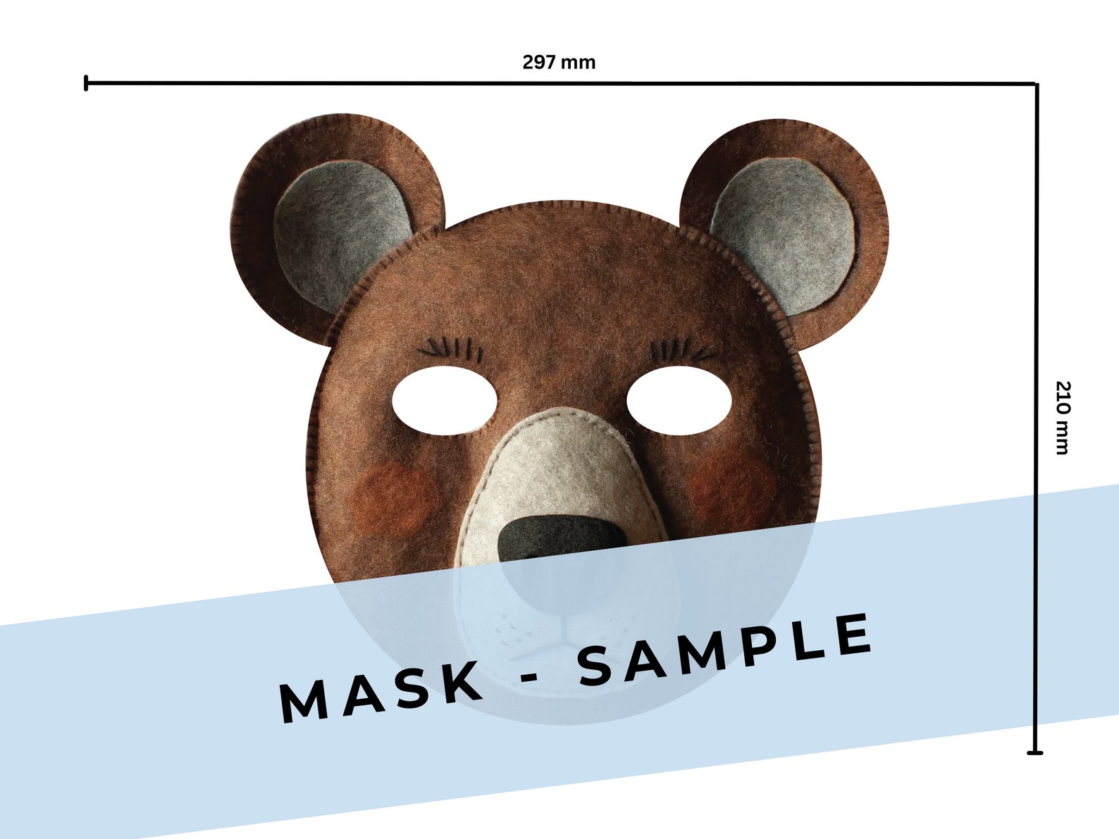 Felt Woodland Animal Mask Patterns Printable Mask, Coloring Page & Felt ...