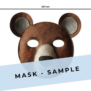 Felt Woodland Animal Mask Patterns - Printable Mask, Coloring Page ...