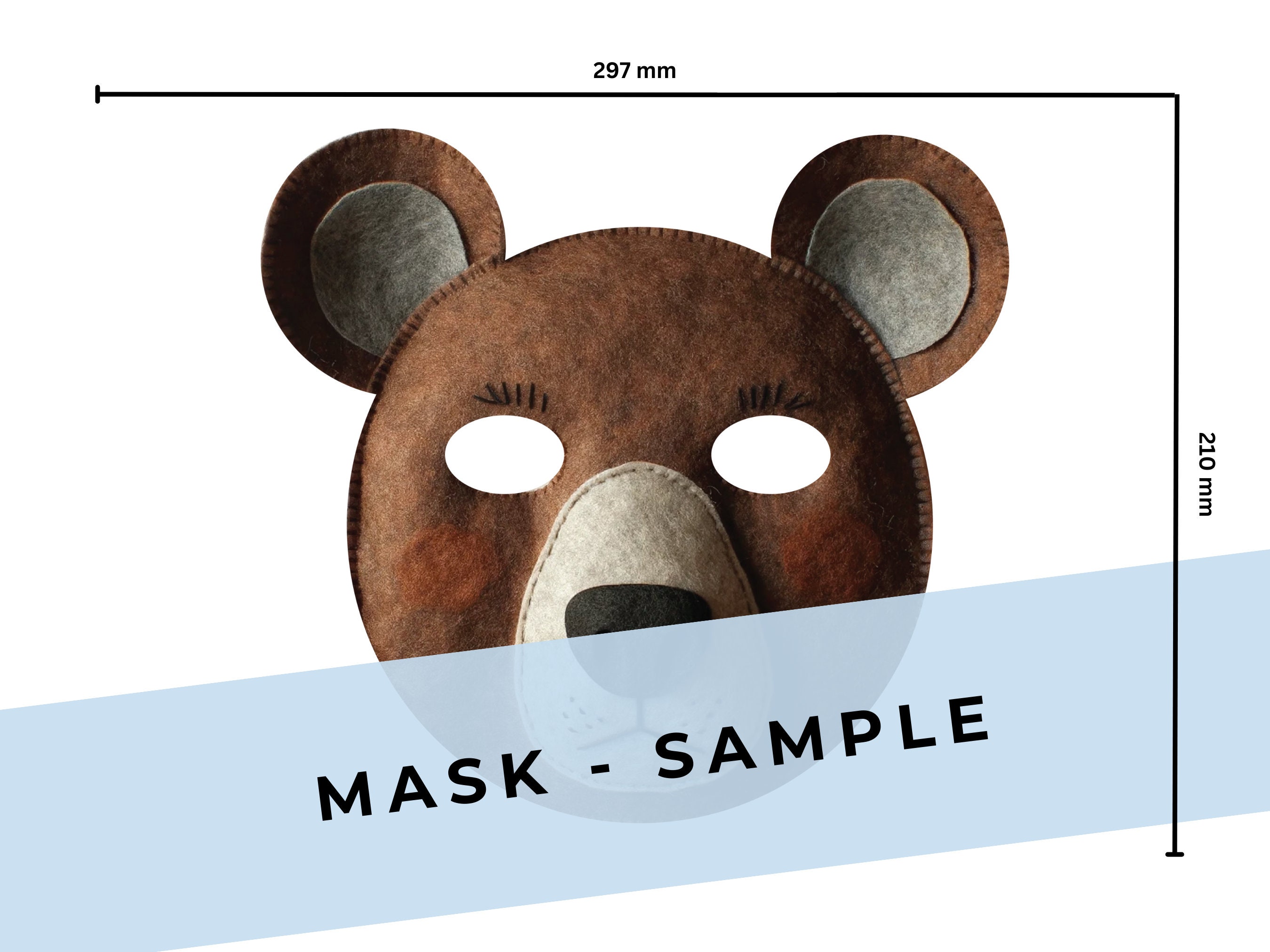 Felt Woodland Animal Mask Patterns Printable Mask, Coloring Page & Felt ...