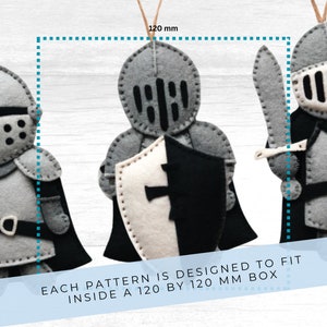 Felt Knight Ornament Pattern: DIY Christmas Decor (digital Download) - Etsy
