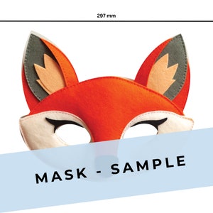 Felt Woodland Animal Mask Patterns - Printable Mask, Coloring Page ...